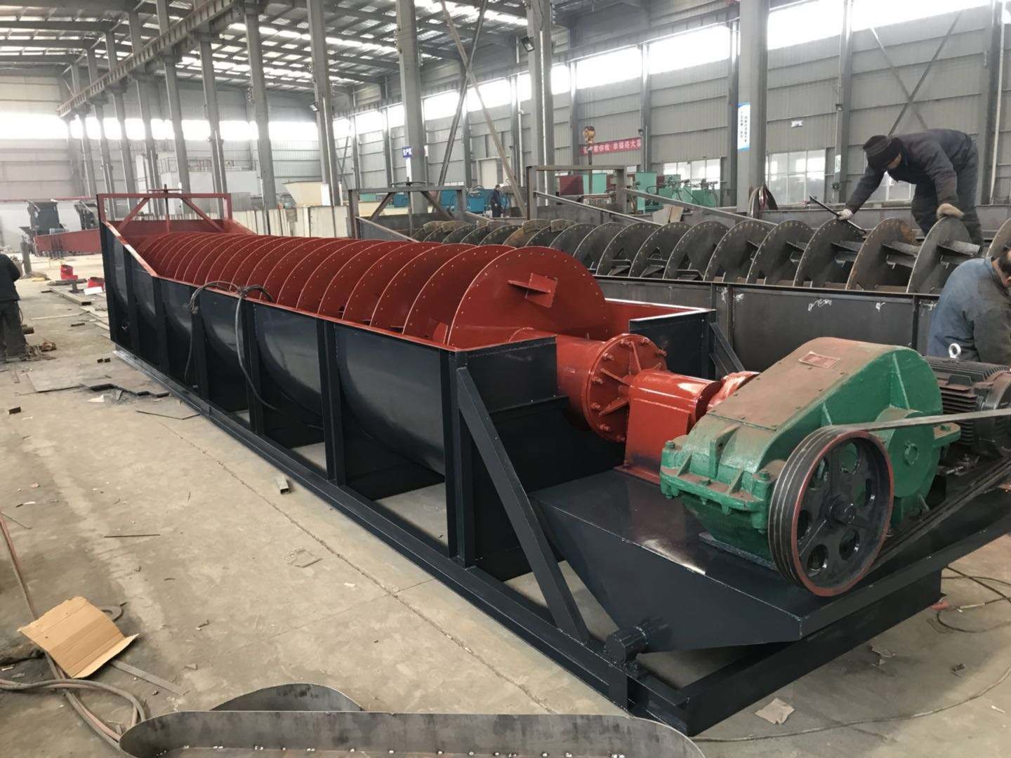 915mm Spiral Screw Sand Washer 11kw River Sand Classifying